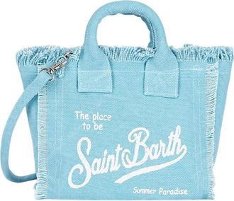 Saint Barth Femme, Sacs, Bleu, Taille: ONE Size Mini Sac Vanity en Toile
