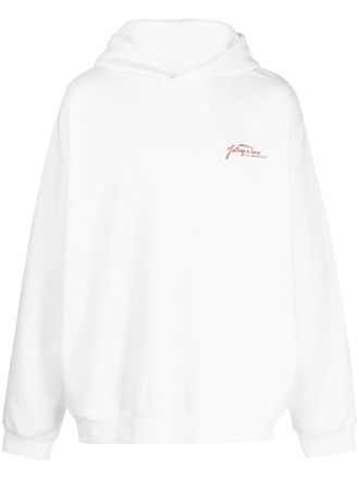 Marni hoodie en coton à imprimé coeur - Blanc