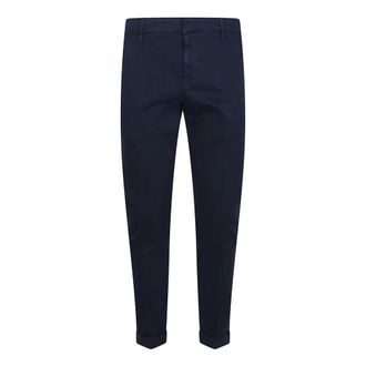 Dondup Blaue Hose Niedrige Taille Regular Fit - - Trousers - Herren - Blau - W38