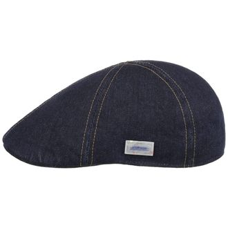 Stetson Texas Sustainable Denim Flatcap Made in The EU Herren Fr&uuml;hjahr/Sommer Denim XL (60-61 cm)