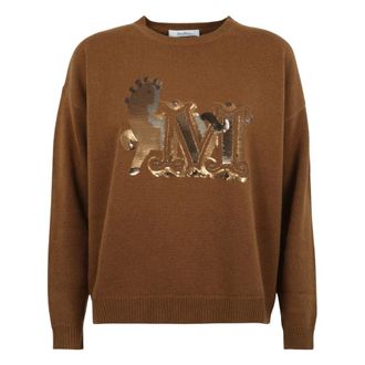 Max Mara Damen, Strickwaren, Braun, MGr&ouml;&szlig;e