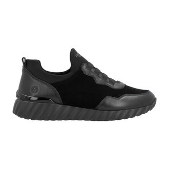 Remonte Schwarze Casual Geschlossene Sneakers f&uuml;r Damen - - Shoes - Damen - Schwarzk - 37 EU