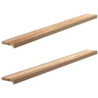 vidaXL Appuis de fen&ecirc;tre 2 pcs non trait&eacute; 160x15x2cm bois ch&ecirc;ne massif vidaXL