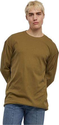 Urban Classics Herren Organic Boxy Rib Longsleeve tiniolive, L