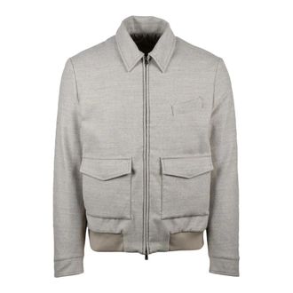 LUIGI BORRELLI NAPOLI Homme, Vestes, Beige, Taille: 2XL Veste Aviateur