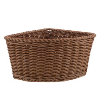 Healifty Handgewebter Eckkorb: Dreieckiger Aufbewahrungs-Organizer - Aufbewahrungsbeh&auml;lter f&uuml;r Kleinigkeiten, Snacks und Kosmetika f&uuml;r Badezimmer, Kleiderschra