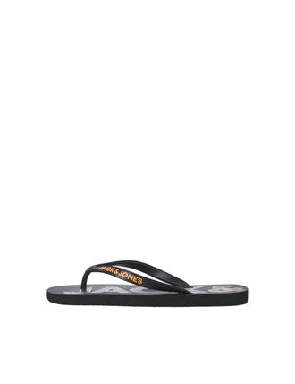Jack & Jones Herren Jfwlogo Palm Print FlipFlops, Anthrazit, 40/41 EU