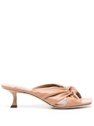 Jimmy Choo London mules Avenue 50 mm en cuir - Tons neutres