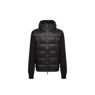 Moncler Moncler Cardigan Zipp&eacute; Matelass&eacute; En Laine, Homme, Noir, Taille: Xxl
