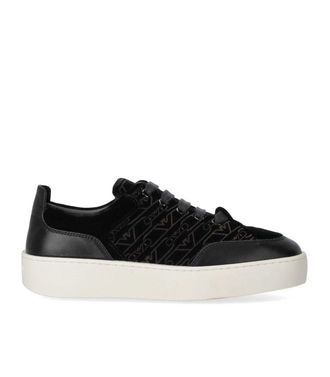 Emporio Armani BASKETS MONOGRAM NOIR EMPORIO ARMANI