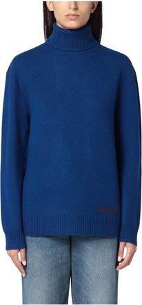 A.P.C. A.p.c., Damen, Strickwaren, Blau, SGr&ouml;&szlig;e