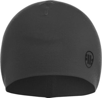 Pitbull Kompressionsm&uuml;tze Small Logo II - D&uuml;nne Baumwollm&uuml;tze mit Elastan, Beanie f&uuml;r Sport & Alltag