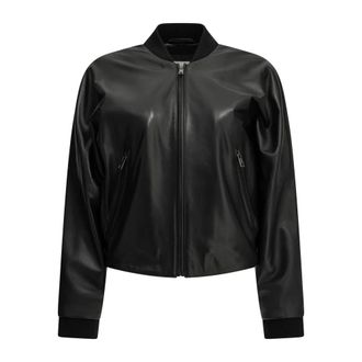 Semper Leder Bomberjacke - - Jackets - Damen - Schwarzk - XS