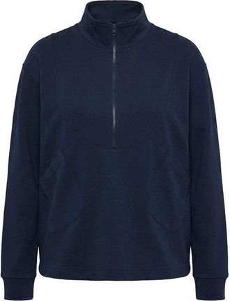 Ulla Popken Sweatshirt Sweatshirt Tunnelzug Stehkragen Langarm