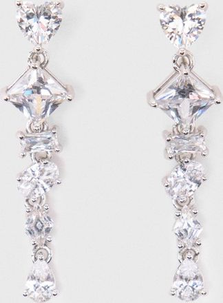 Maje Boucles DOreilles Coeur Strass&eacute; - Cristal - Maje