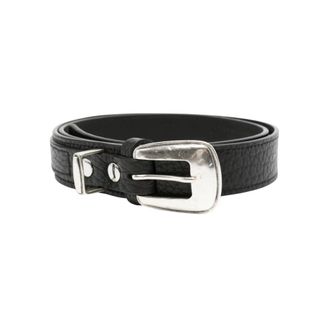 Christophe Lemaire Homme, Accessoires, Noir, Taille: 95 CM Minimal Western Belt