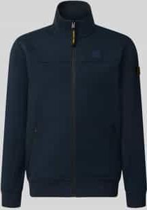 PME Legend Sweatjacke mit Label-Patches und Stehkragen