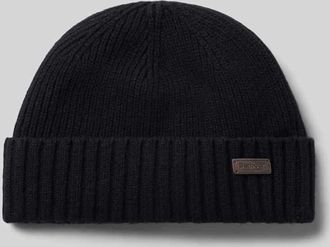 Barbour Beanie mit Logo-Patch