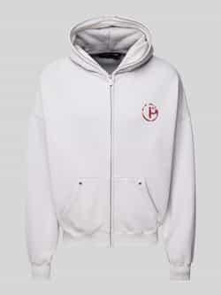 Pegador Oversized Sweatjacke mit Label-Print Modell RIGAD