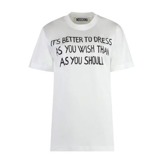 Moschino Couture Logo T-Shirt - - Tops - Damen - Wei&szlig; - S