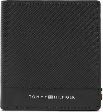 Tommy Hilfiger Geldbörse Th Foundation Trifold AM0AM13510 Schwarz