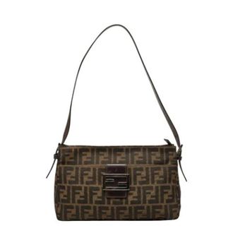 Fendi Pre-owned Vintage Canvas Shoulder Bag - - Pre-owned - Damen - Braun - ONE SIZE