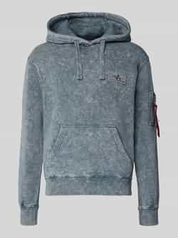 Alpha Industries Relaxed Fit Hoodie aus Baumwoll-Mix mit Logo-Patch