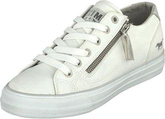 Mustang Jeans Baskets Mode Femme 1272-308, Pointure:39 EU, La Couleur:Blanc