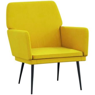 vidaXL Sessel Gelb 62x79x79 cm Samt vidaXL