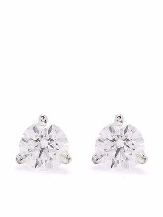 Loyal.e Paris boucles doreilles Pur.e en or blanc recycl&eacute; 18ct pav&eacute;es de diamants - Argent