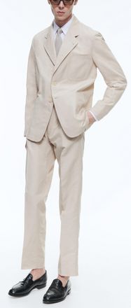 Fursac Chino droit en coton et lin - Taille 29 - Homme