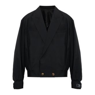 Balmain Homme, Vestes, Noir, Taille: 2XL Veste en laine