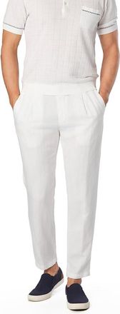 Strellson Herren Bundfaltenhose wei&szlig;