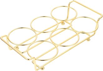 Lurrose Schnapsglashalter aus Metall Weinglasst&auml;nder mit Platz f&uuml;r Mehrere Gl&auml;ser Leicht zu Reinigen f&uuml;r Bar und Heimgebrauch