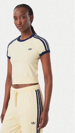 adidas T-Shirt KS7376 Creme Slim Fit