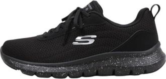 Skechers Damen Low-Top Sneaker Flex Appeal 5.0 Fresh Trek, Frauen Lace-Up,Slipper,Schlupfschuhe,Slip-ons,Skater,Low-top,Schwarz,36 EU
