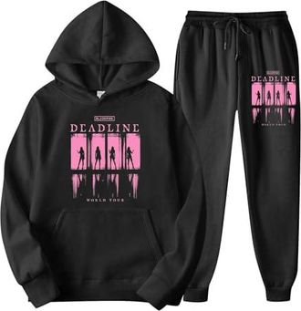 Generic Ensemble Sweats &agrave; Capuche 2 pi&egrave;ces Merch Tshirt Sweat-Shirt de Soutien r&eacute;tro Graphique World Tour t Shirt Pantalon pour Les Fans Adolescentes B14 S