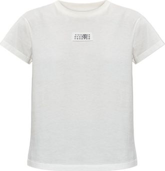Maison Margiela T-shirt en coton avec logo Mm6 Maison Margiela