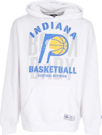 New Era Homme, Sweatshirts et sweats &agrave; capuche, Blanc, Taille: M Hooded SweaT-shirt NBA CE Sweat &agrave; capuche Indpac