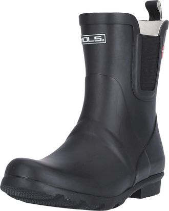 Mols Damen Damen Gummistiefel Suburbs I Wasserdichte kurze Regenstiefel aus Naturkautschuk mit maximalem Tragekomfort 1001 Black 40