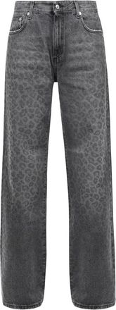 Roy Rogers Femme, Jeans, Gris, Taille: W31 Super Wide Leopard Jeans