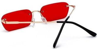 Generic Lunettes De Soleil Vacances &Agrave; Petite Monture For Hommes Et Femmes, For Lext&eacute;rieur, Les D&eacute;placements, F&ecirc;tes(Red)