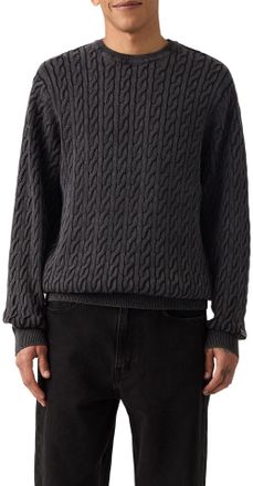 Levi's Presidio Crew Cable Rib Pirate Black Gd