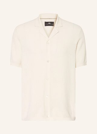 Fynch-Hatton Fynch-Hatton Stick-Poloshirt weiss