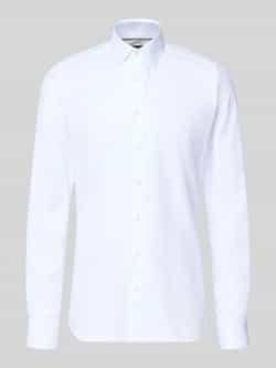 Olymp Level 5 Slim Fit Businesshemd aus Twillgewebe mit extralangem Arm