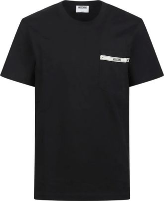 Moschino t-shirt à poche à logo - Noir