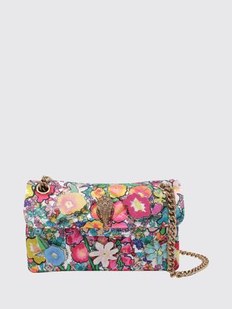 Kurt Geiger Mini sac matelass&eacute; Kensington &agrave; imprim&eacute; floral et logo en strass