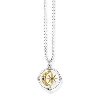 Thomas Sabo Collier pour femme en argent 925 avec pierre colorée 32017957, 50 cm, Argent sterling, Sans objet