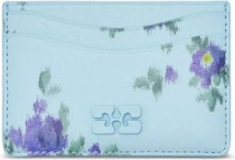 Ganni Femme, Accessoires, Bleu, Taille: ONE Size Bou Card Holder