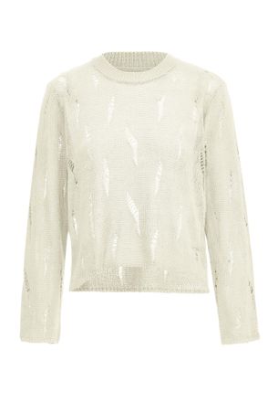 Mymo Pullover Frauen Wollwei&szlig;